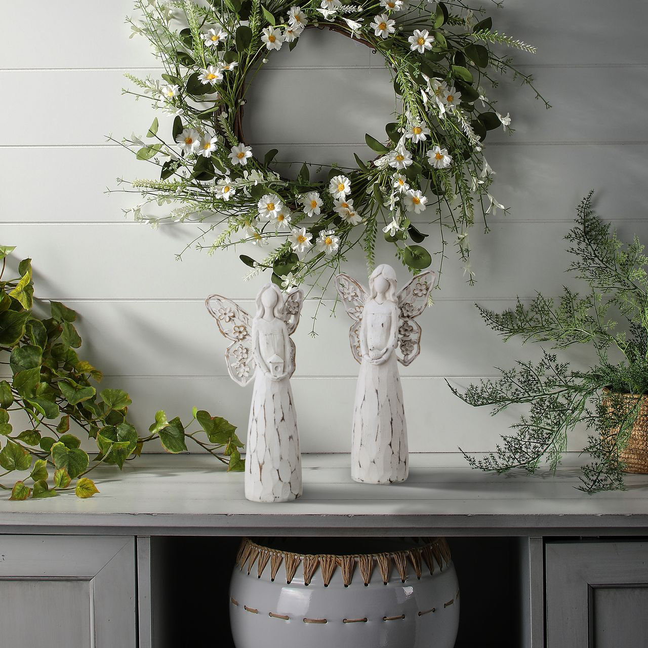 Trinx 10" Resin Angel With Butterfly Wings | Wayfair