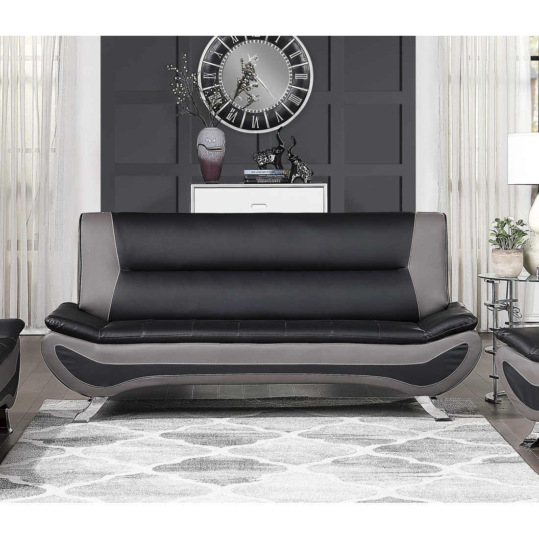 Wade Logan® Chayson Modern Sofa Living Room Furniture 1Pc Sofa And PU ...