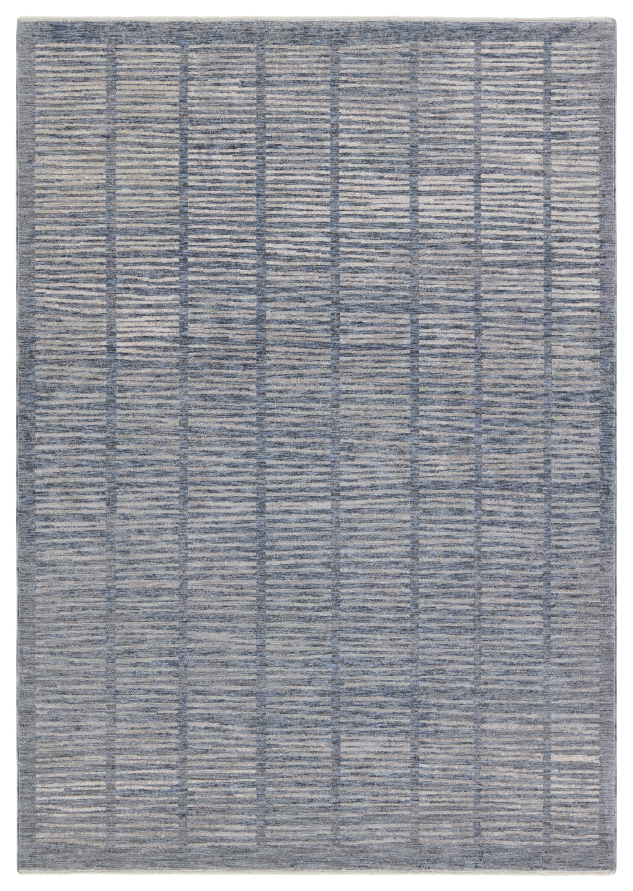 17 Stories Issac Power Loom Performance Blue/Light Grey Rug - Wayfair ...