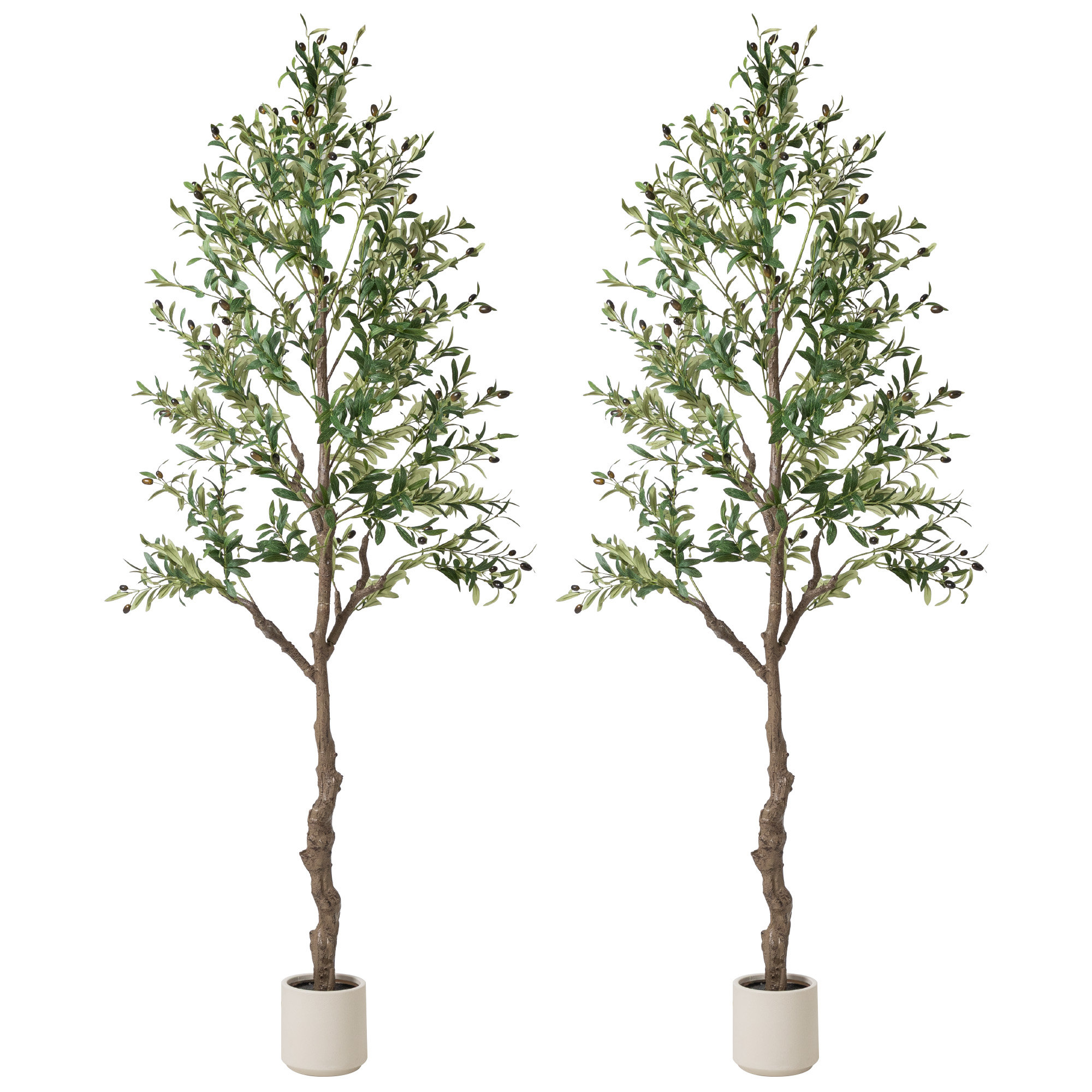 Bay Isle Home™ Olive Tree Artificial Indoor, Faux Olive Trees With ...