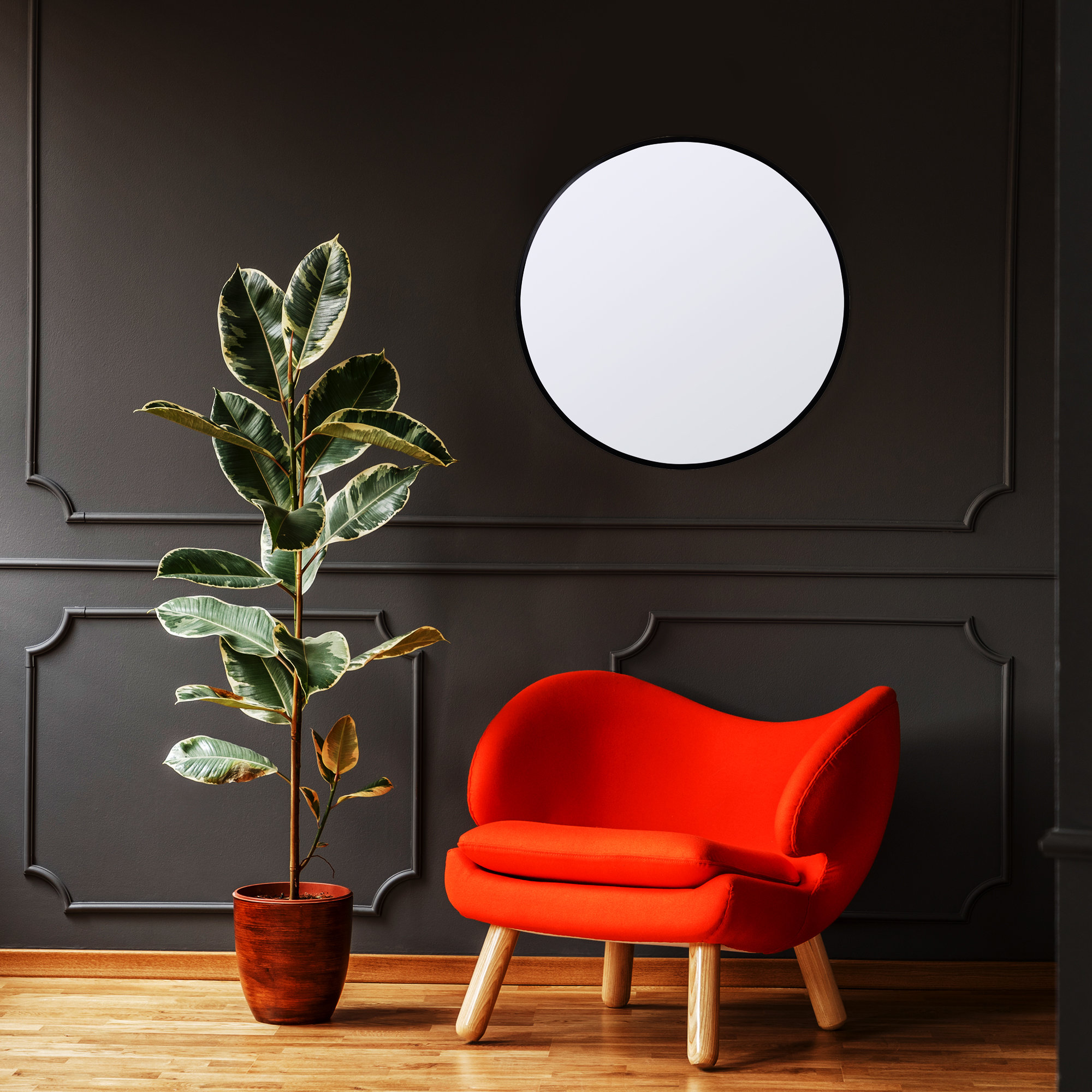 Ivy Bronx Tablette murale ronde décorative Gurdon et Commentaires ...