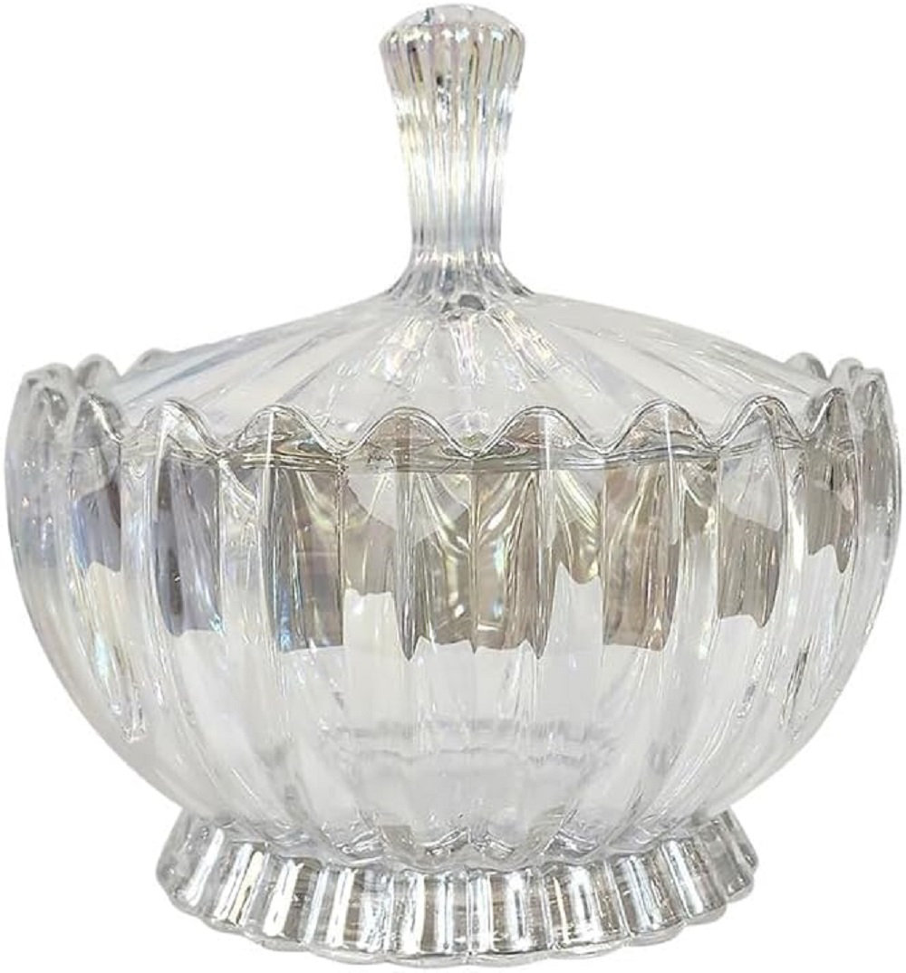 House of Hampton® TtAk HOUSEWARE Elegant Glass Candy Jar with Lid ...