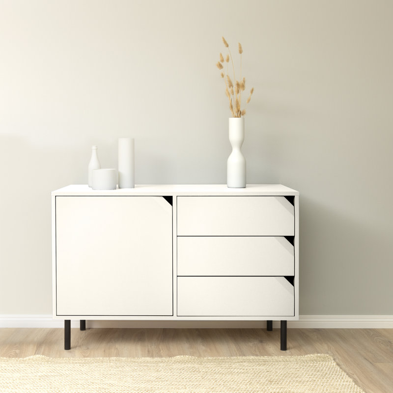 Tenzo Corner 46.02" Wide 3 Drawer Sideboard | Wayfair