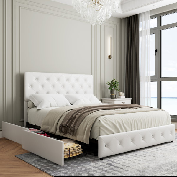 Red Barrel Studio® Upholstered Platform Storage Bed & Reviews | Wayfair