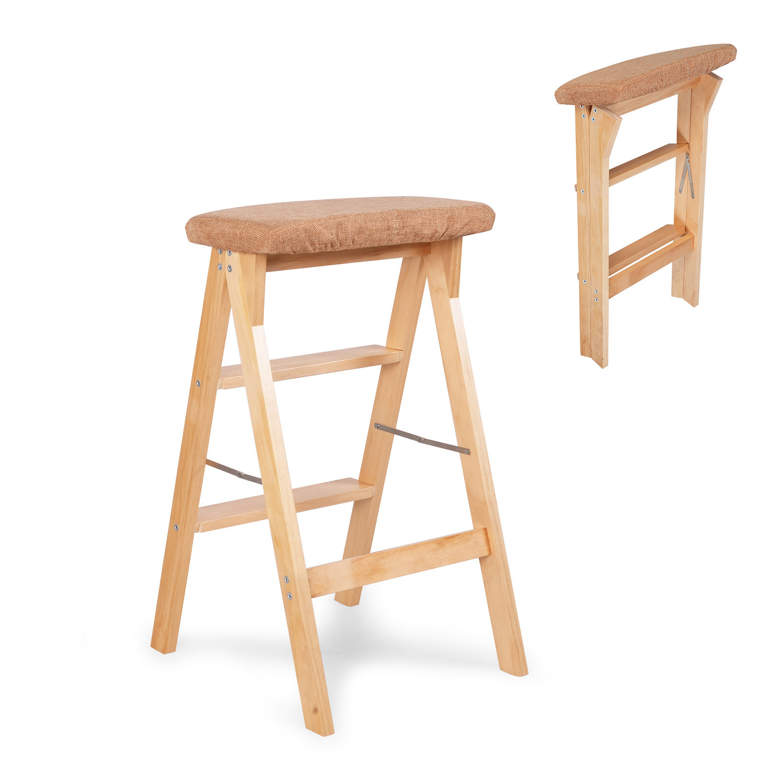 WFX Utility™ 2 - Step Wood Step Ladder - Wayfair Canada
