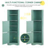 Red Barrel Studio® High bathroom corner cabinet, separate locker, door ...