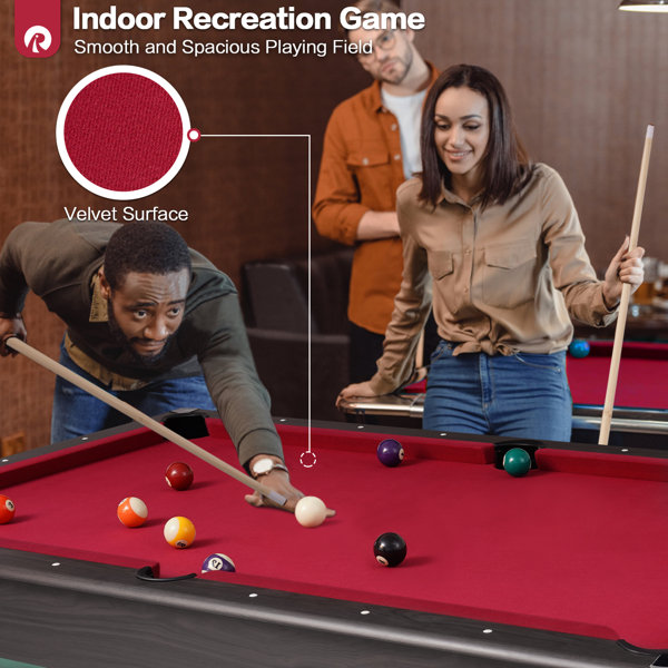 RayChee 84" 3-in-1 Multi Game Pool Table with Dining/Poker Top | Wayfair