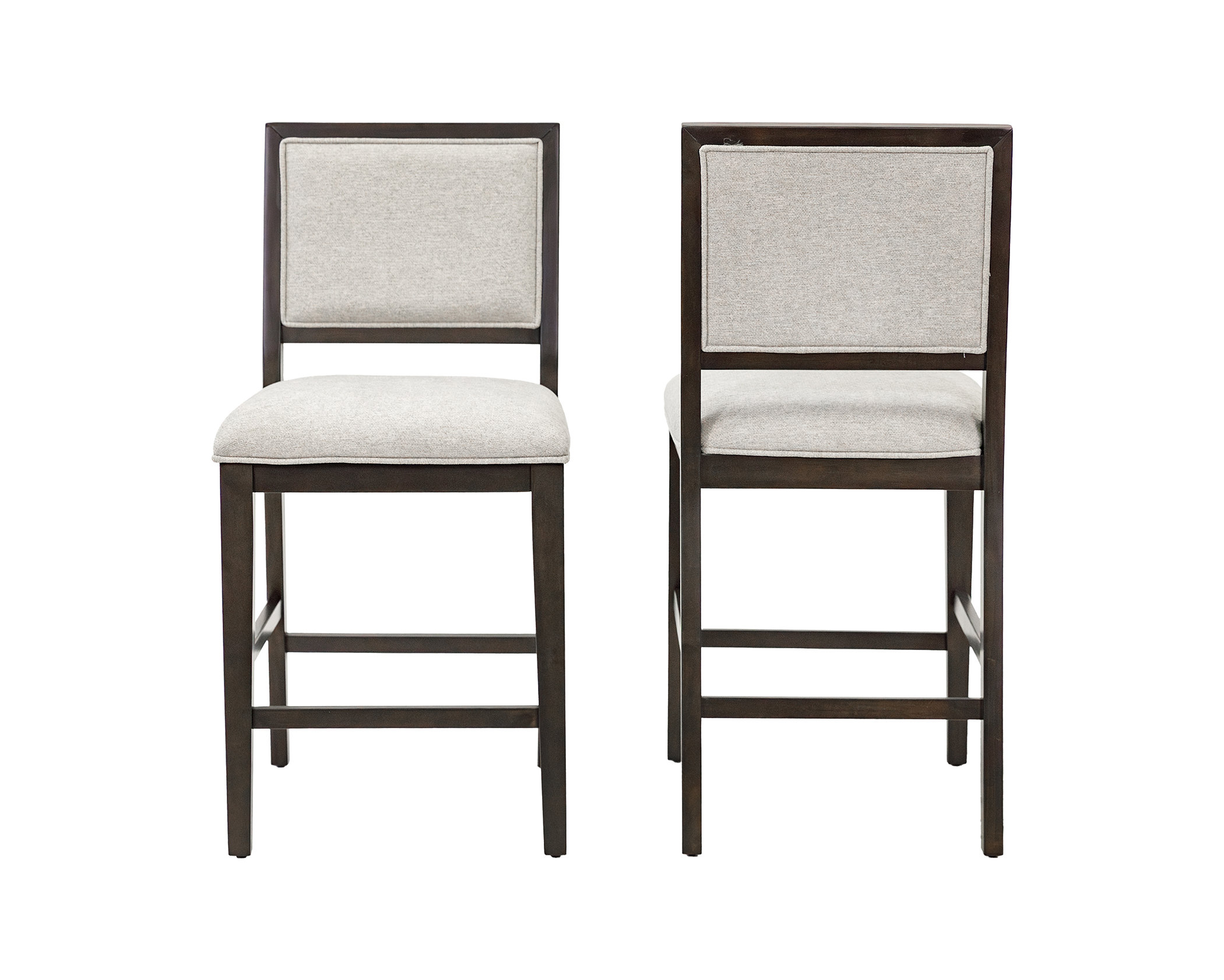 Martin Furniture Two Wood Modern Counter Height Kitchen Chairs, Dining ...