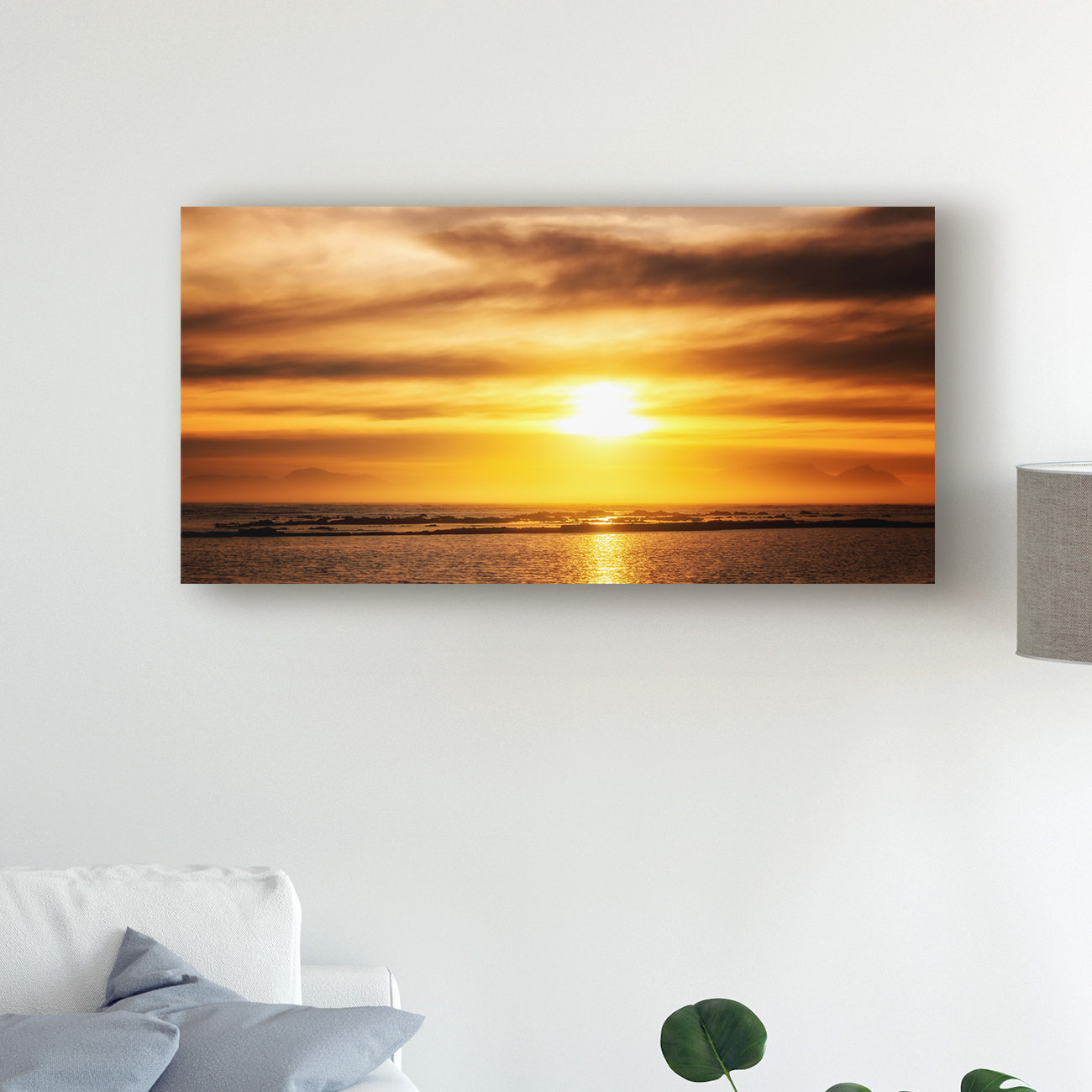 Ebern Designs Sunset Coastline by Pixie Pics - Photograph Print on ...