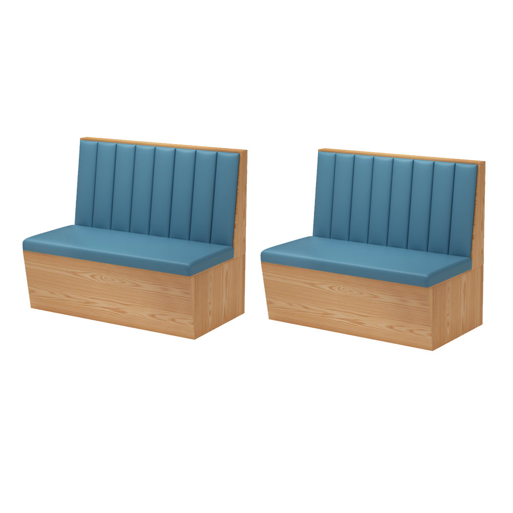 Canadian Linen Modern Simple Restaurant Cafe Benches With Storage Faux ...