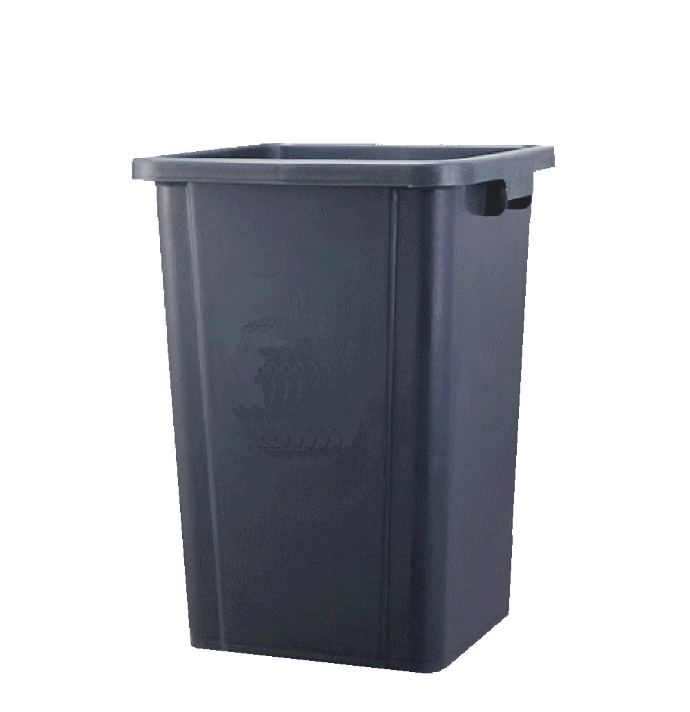 Fixturedisplays® 26 Gallon Square Grey Trash Can Garbage Waste Bin ...