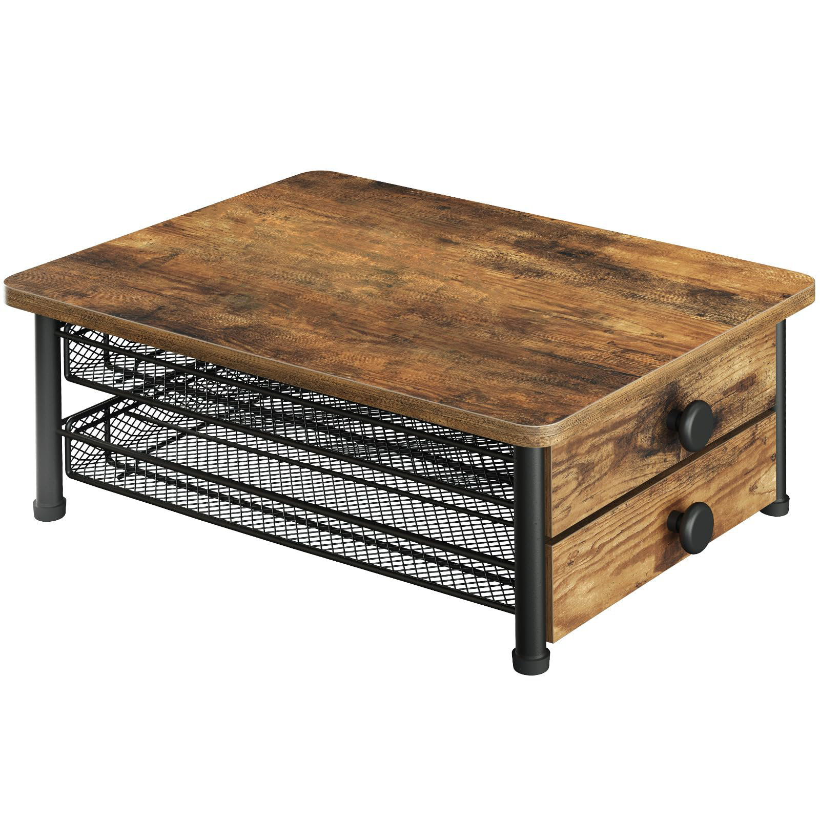 TUHOME FURNITURE LLC 2-Layer Coffee Capsule Drawer 70 Capacity Coffee ...