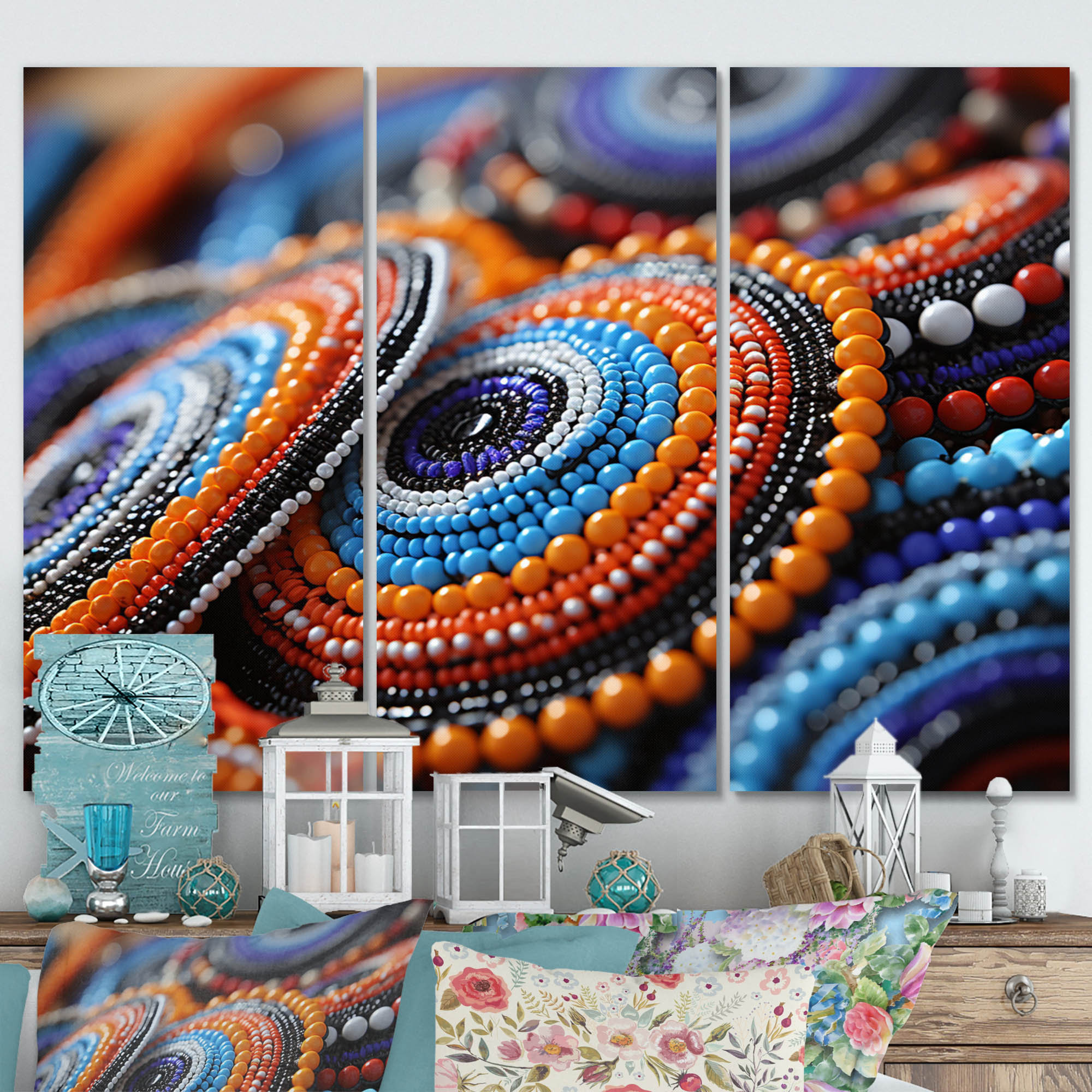 Design Art African Tribes Samburu Beadwork II - African Tribes Metal ...