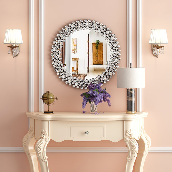 Blue Elephant Crystal Round Wall Mirror & Reviews | Wayfair.co.uk