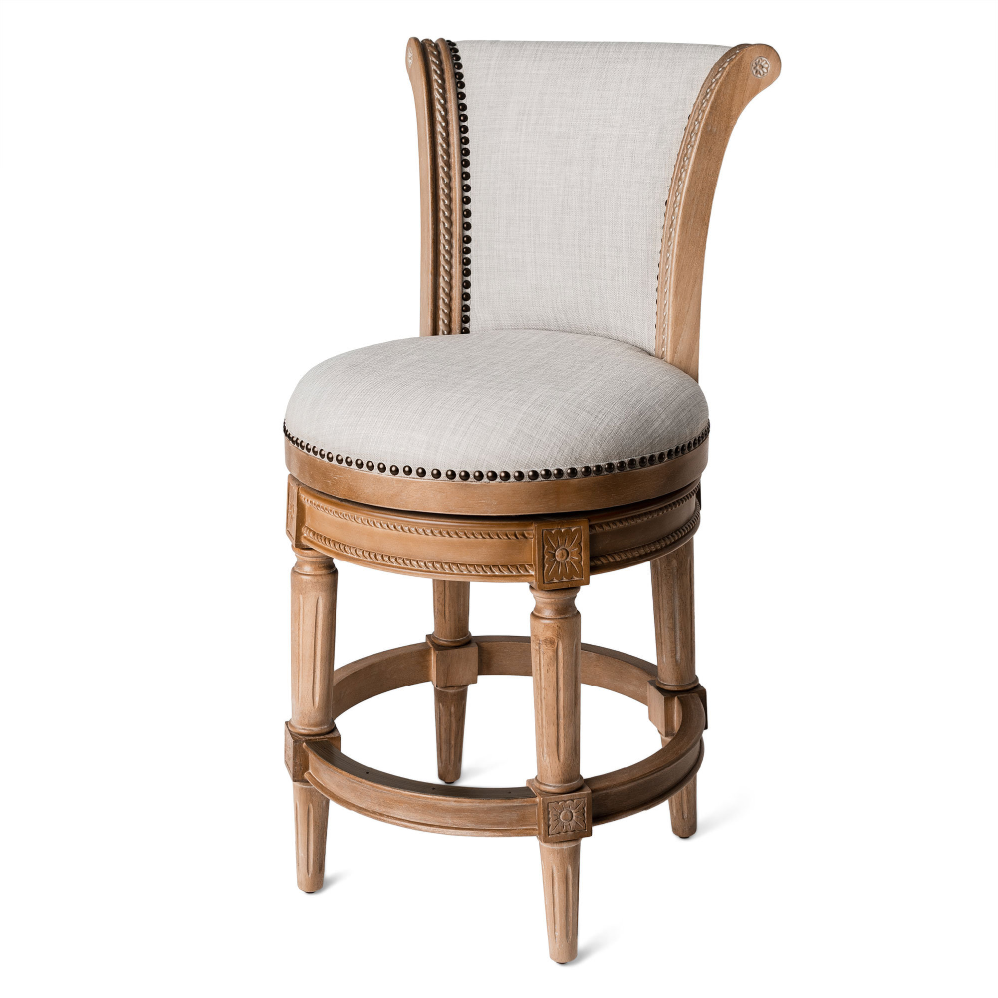 Maven Lane Pullman Counter Stool with Fabric Upholstery & Reviews | Wayfair
