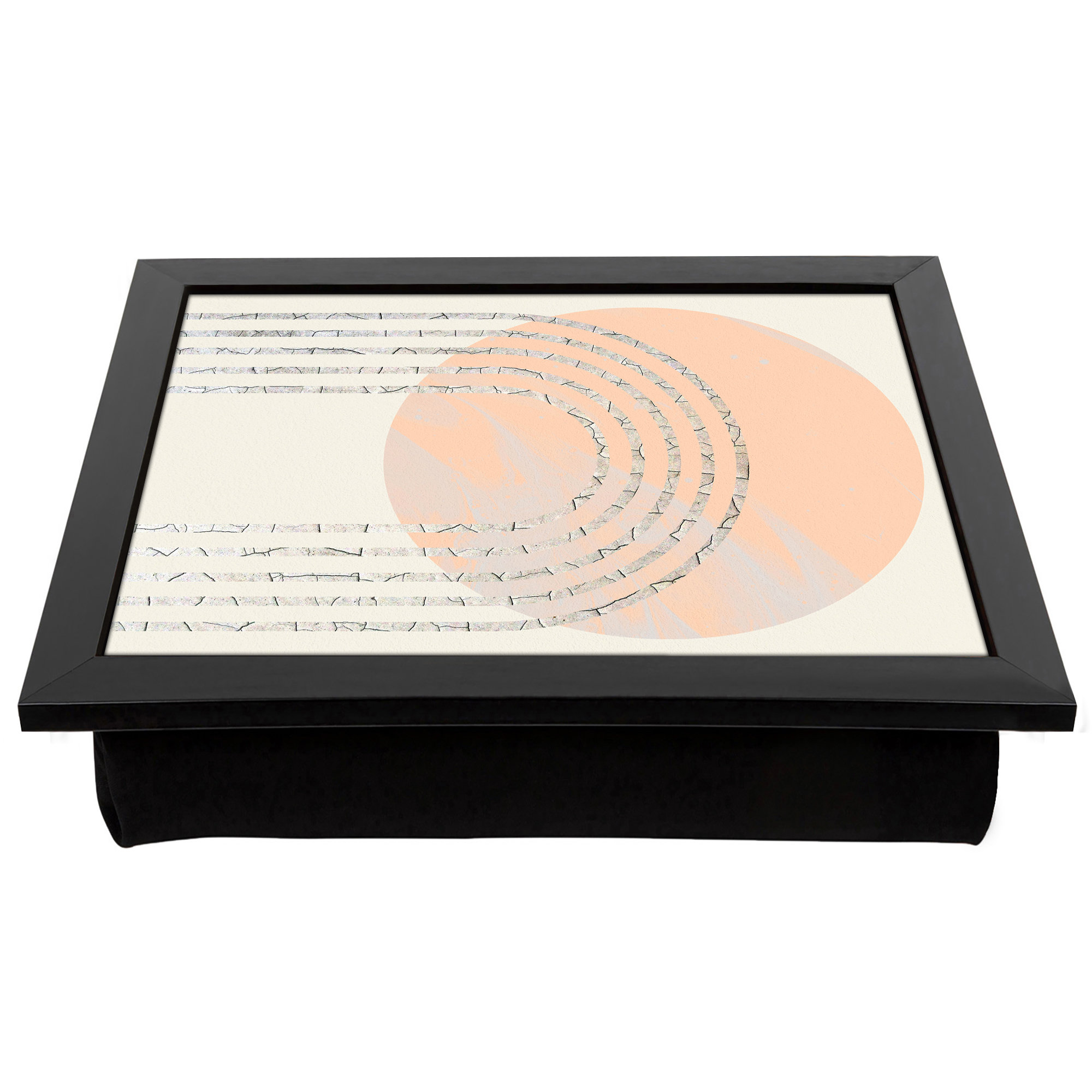17 Stories Cracked Moon Lap Tray with Cushion | Wayfair.co.uk