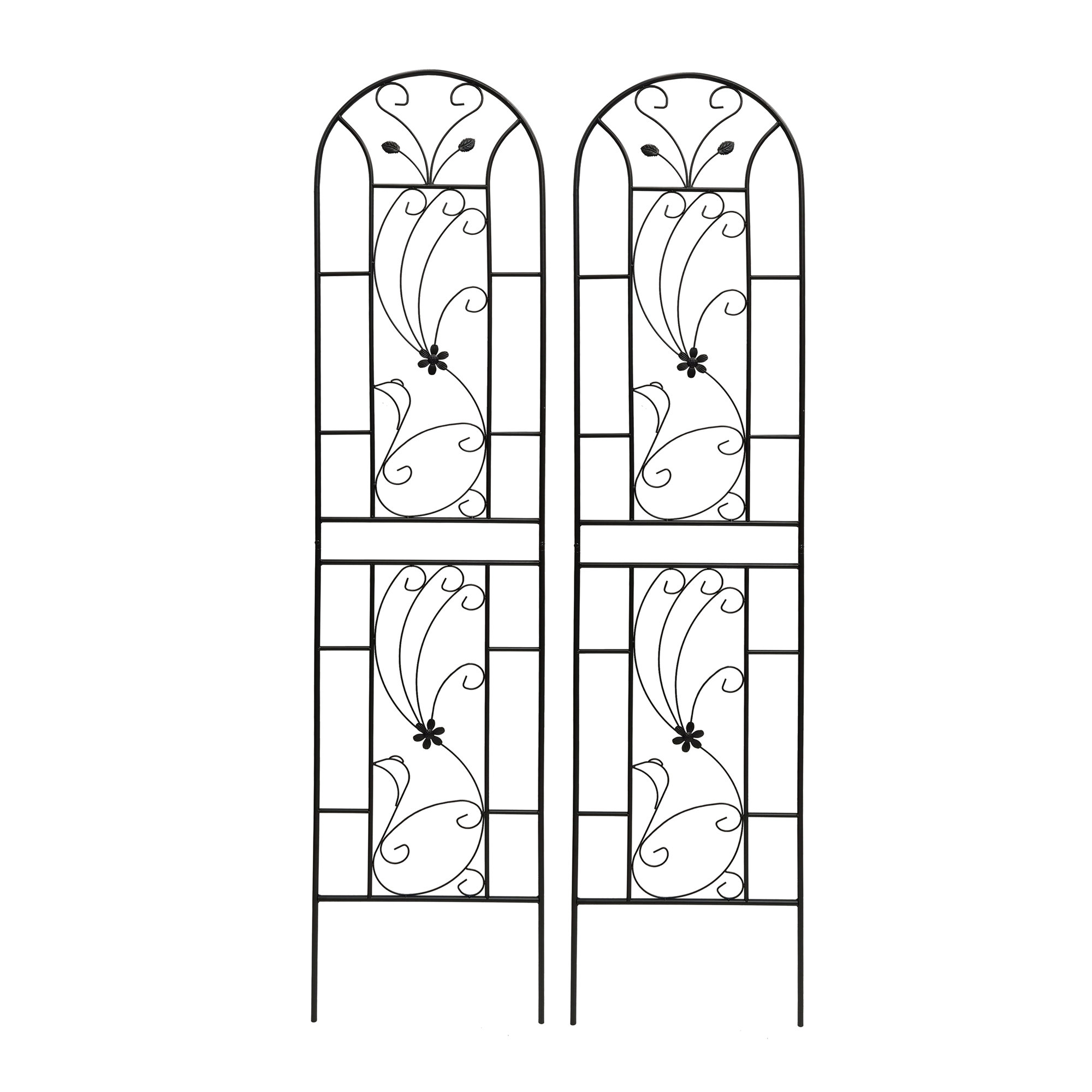 World Menagerie 4 Pack Metal Garden Trellis Rustproof Trellis for ...