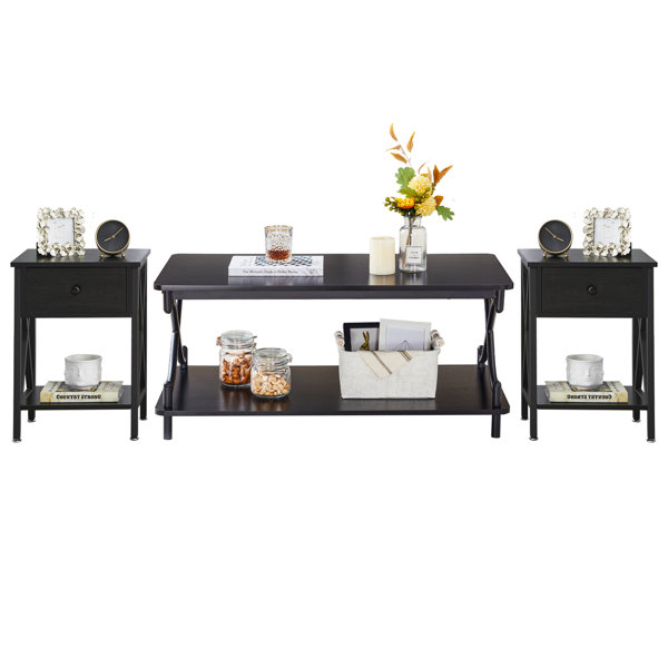 Lark Manor™ Ambrogino 3 Piece Coffee Table Set & Reviews | Wayfair