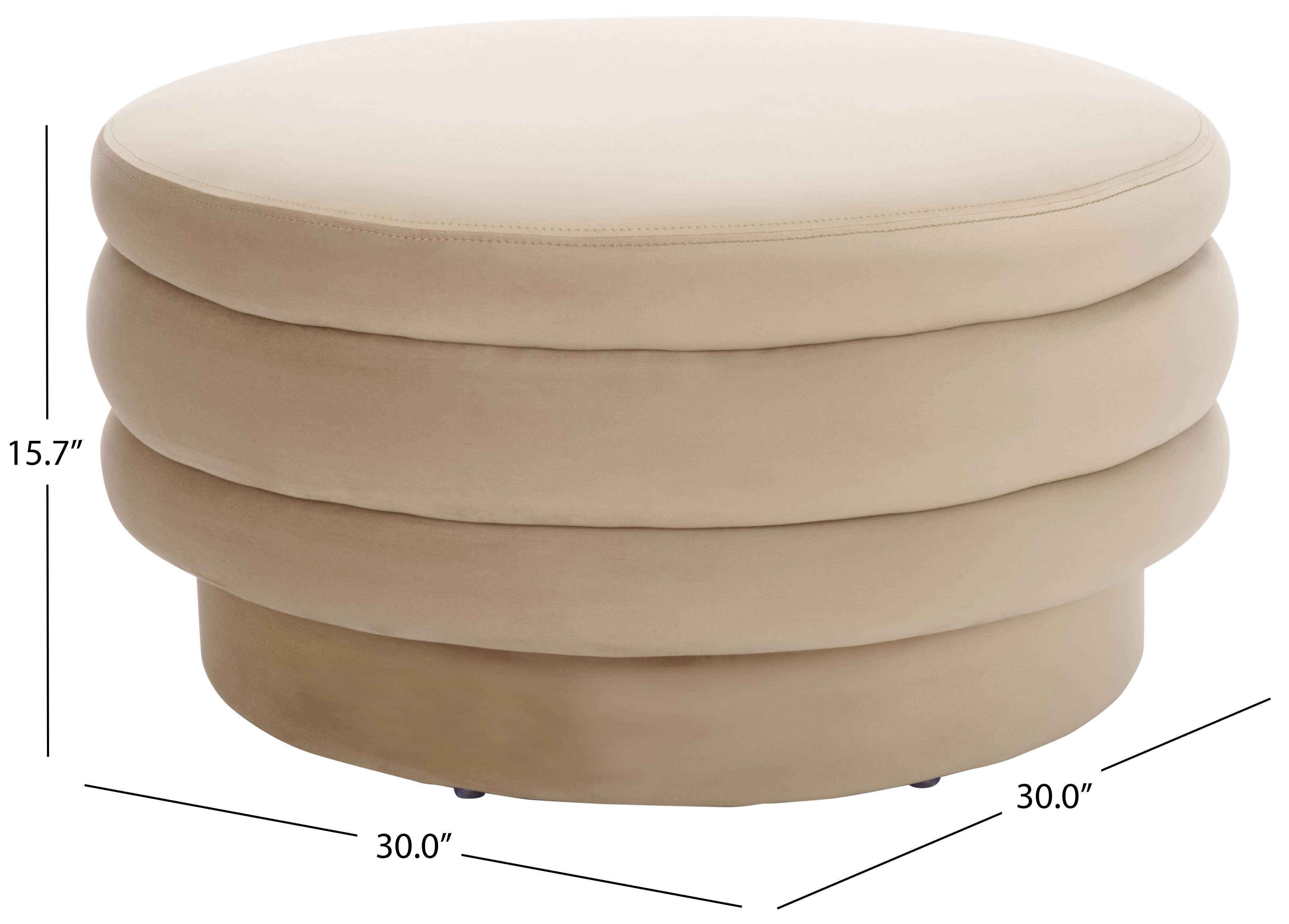 Safavieh Rohan Layered Cocktail Ottoman | Wayfair
