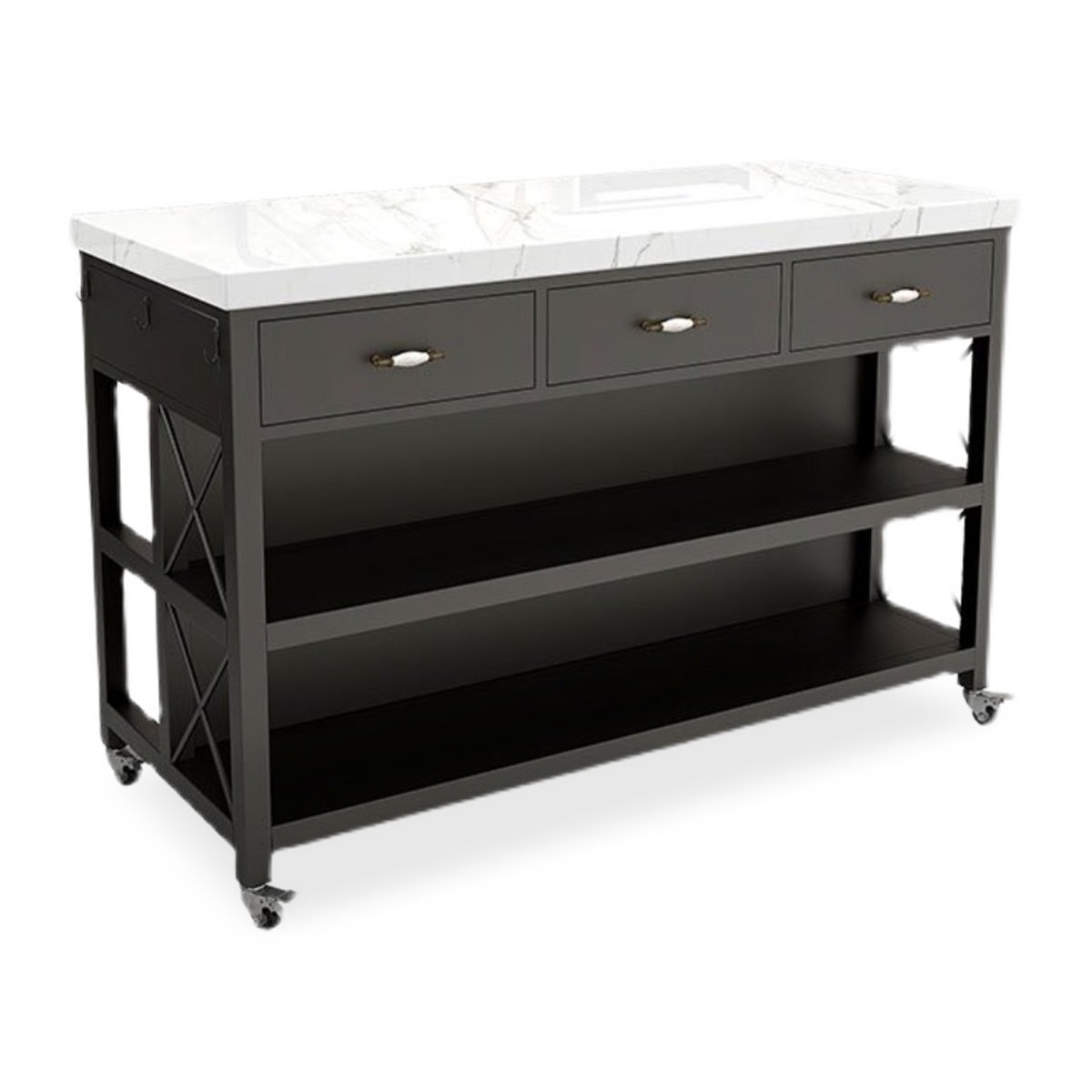 Hokku Designs Open Kitchen Island | Wayfair