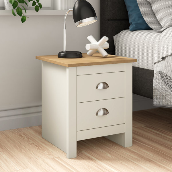 Zipcode Design Loretta 2 Drawer Bedside Table & Reviews | Wayfair.co.uk