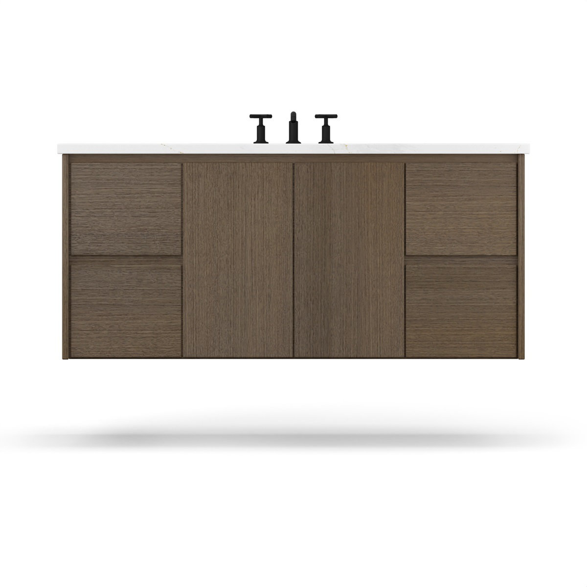 Vanderloc Gilded Single Extra Wide Bath Floating Vanity | Wayfair