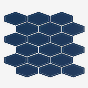 Blue Hexagon Floor & Wall Tiles | Wayfair