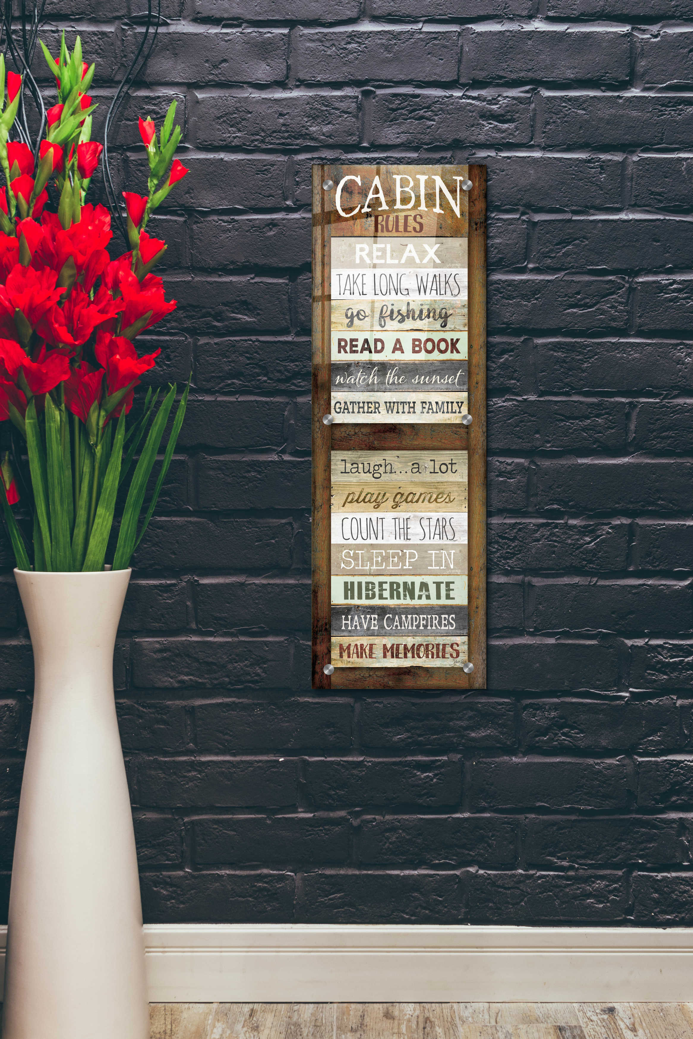 Rosalind Wheeler Cabin Rules by Marla Rae - Unframed Print | Wayfair