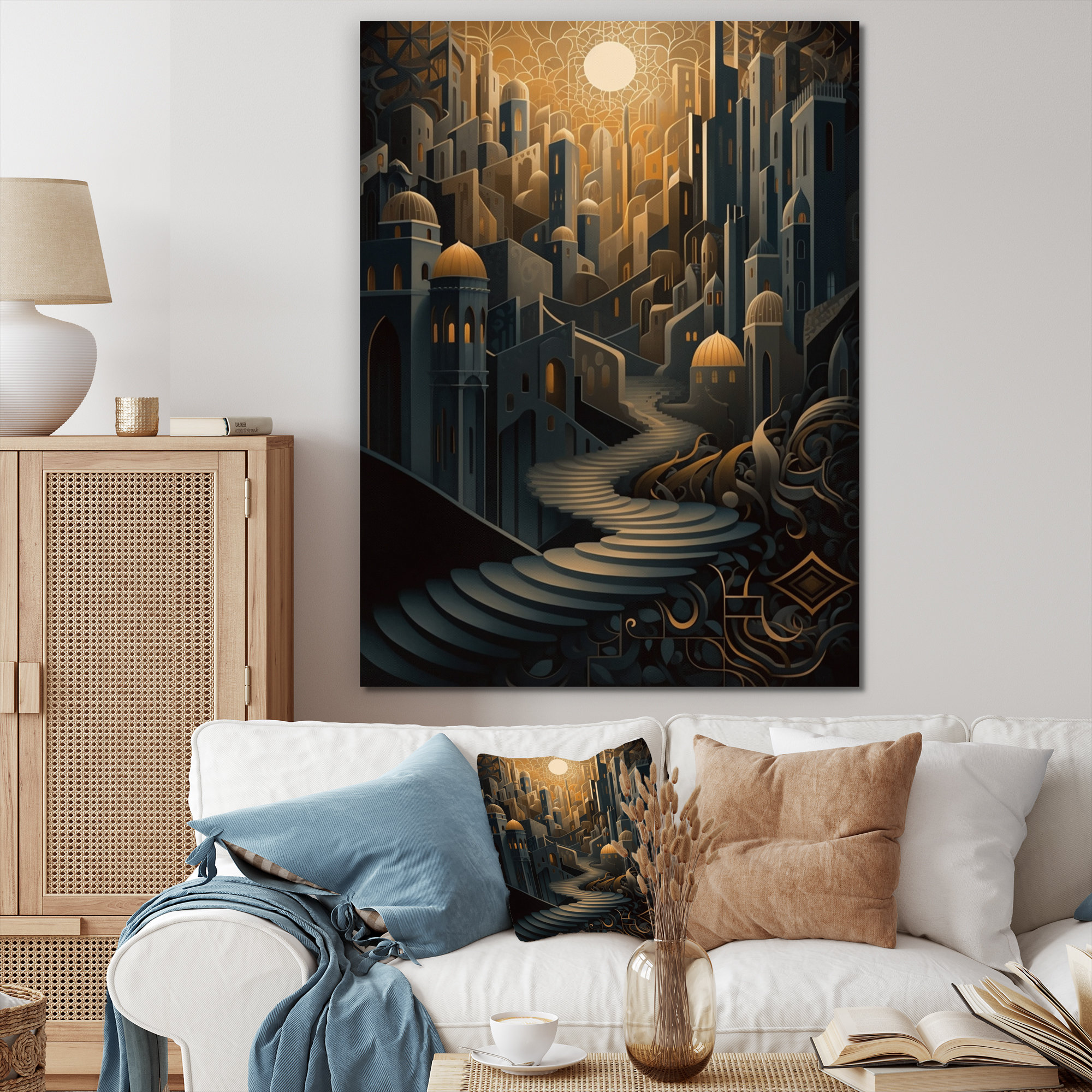 Winston Porter Arabic City IV On Canvas Print | Wayfair
