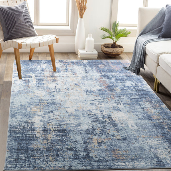 17 Stories Abstract Blue Area Rugs - Wayfair Canada