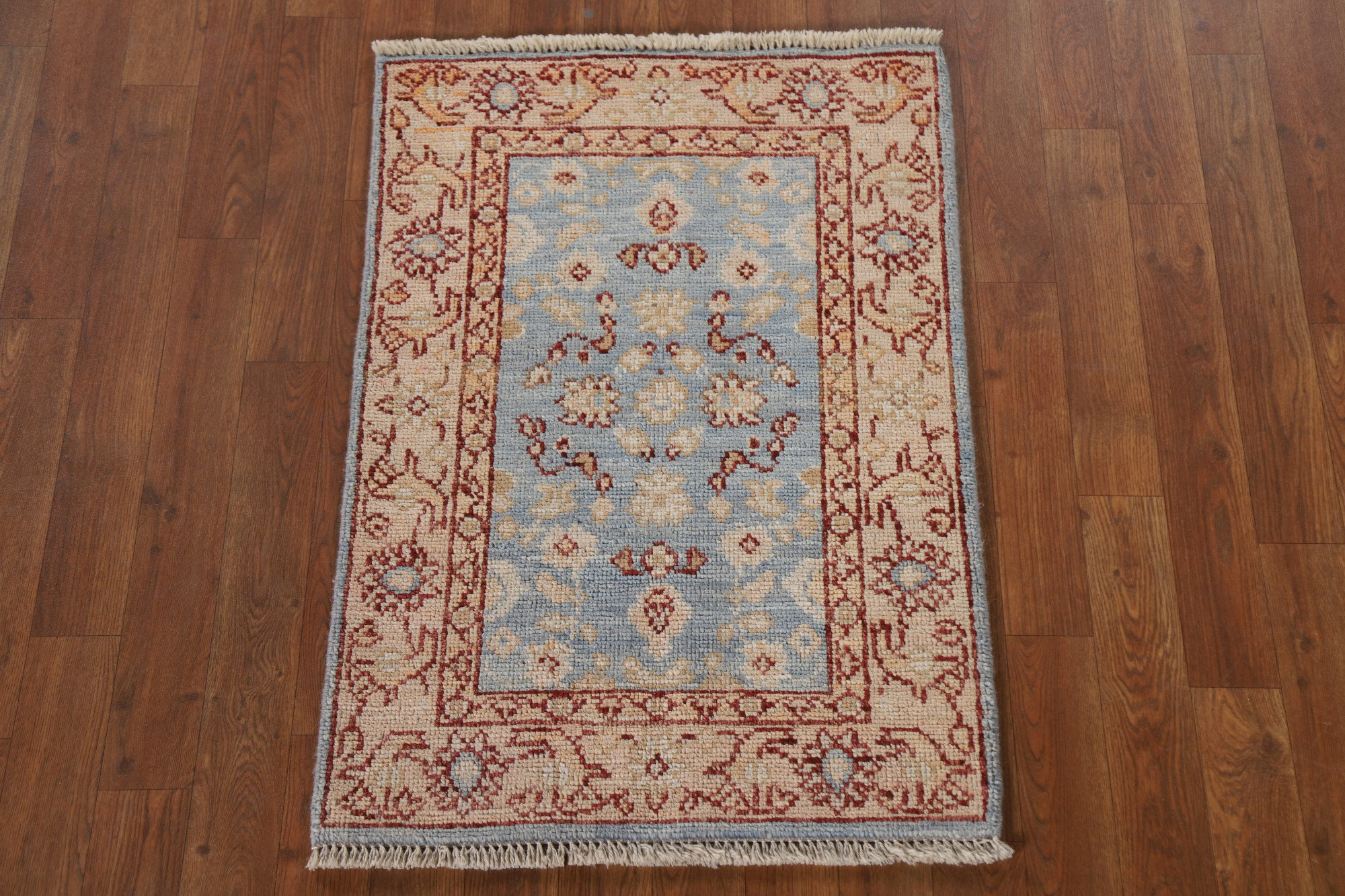 Wildon Home® Light Blue Oushak Vegetable Dye Rug 2x3 | Wayfair