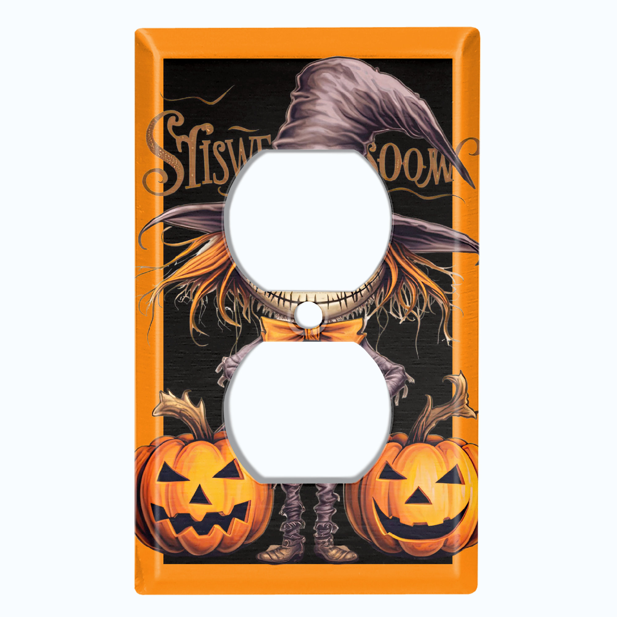 WorldAcc Metal Light Switch Plate Outlet Cover (Halloween Spooky Scare ...
