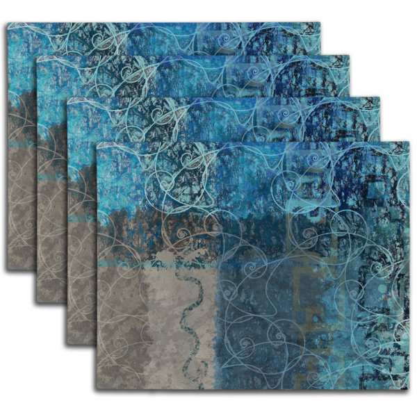 LeRoi Products Polyester Abstract Rectangle Placemat | Wayfair