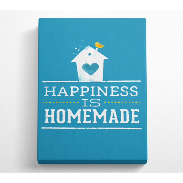 Latitude Run Happiness Is Homemade 1 - Wrapped Canvas Typography ...