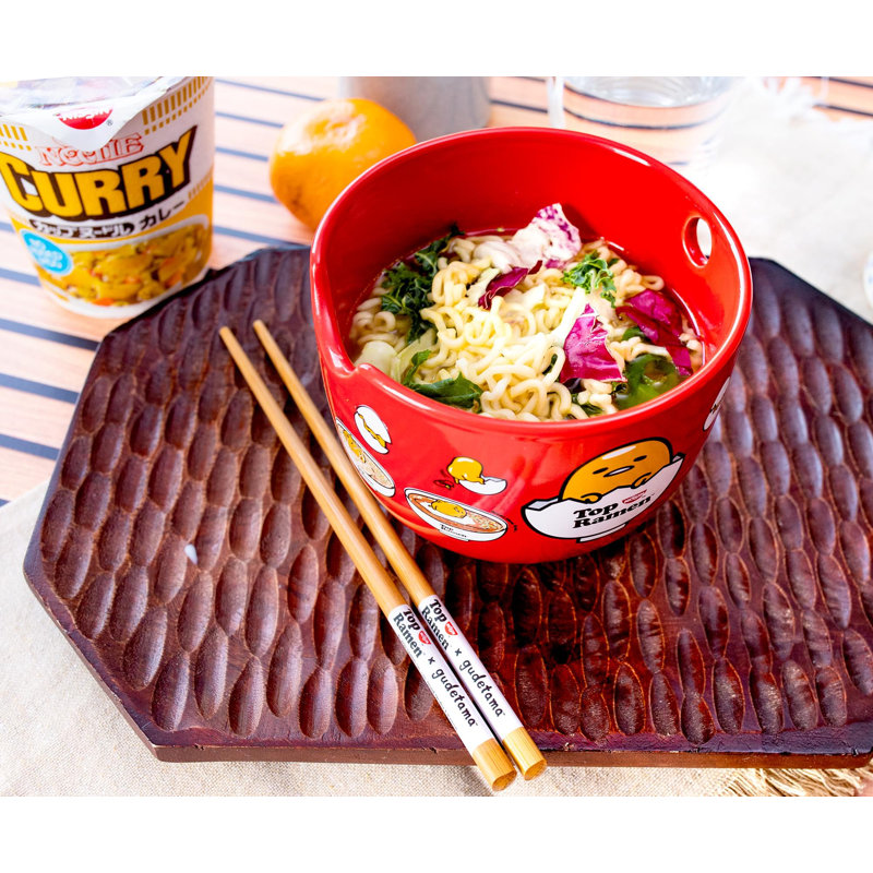Trinx Sanrio Gudetama X Nissin Top Ramen 20-ounce Noodle Bowl And ...