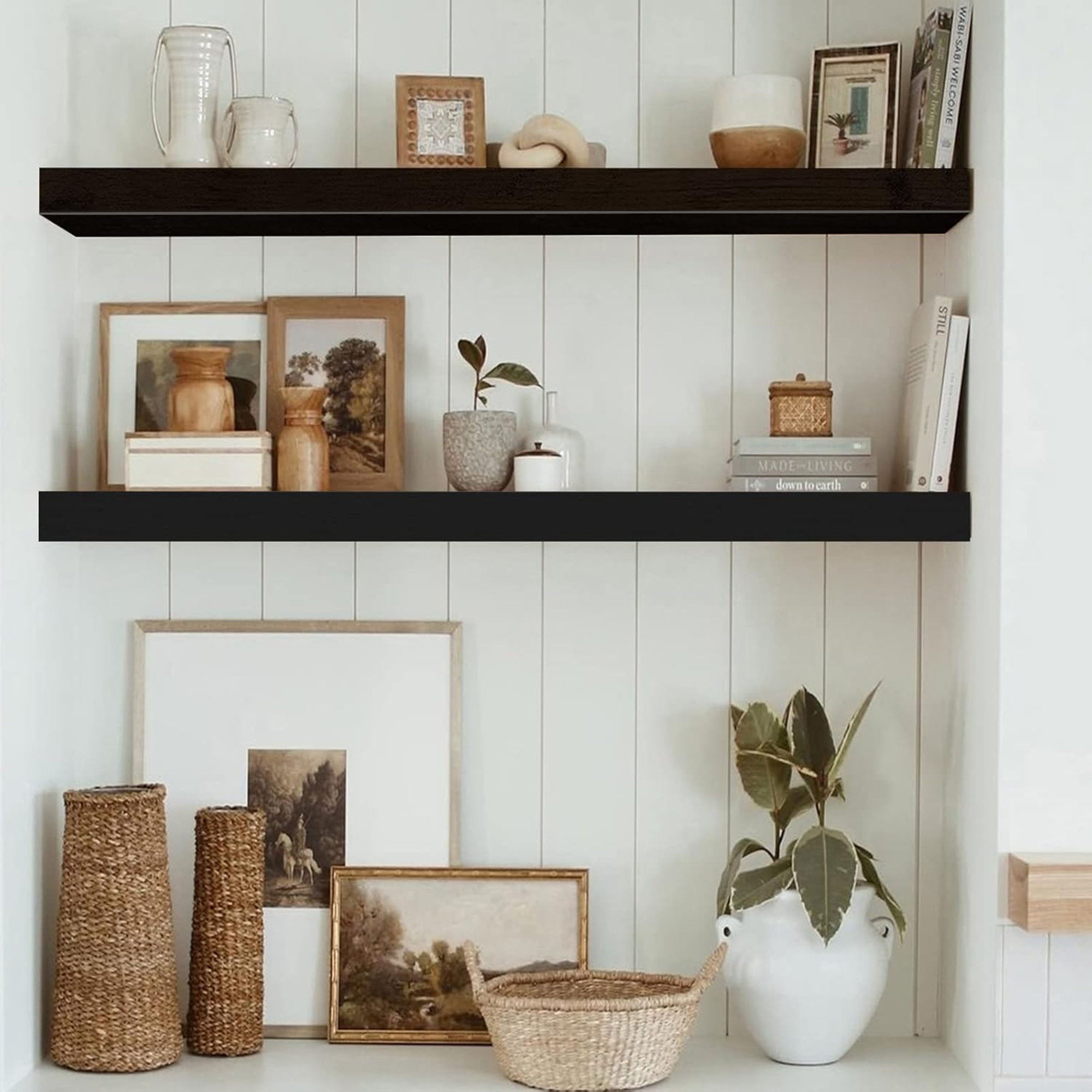 Hokku Designs Bathroom Shelves Long Wall Shelf Large Extra Long Set Of ...