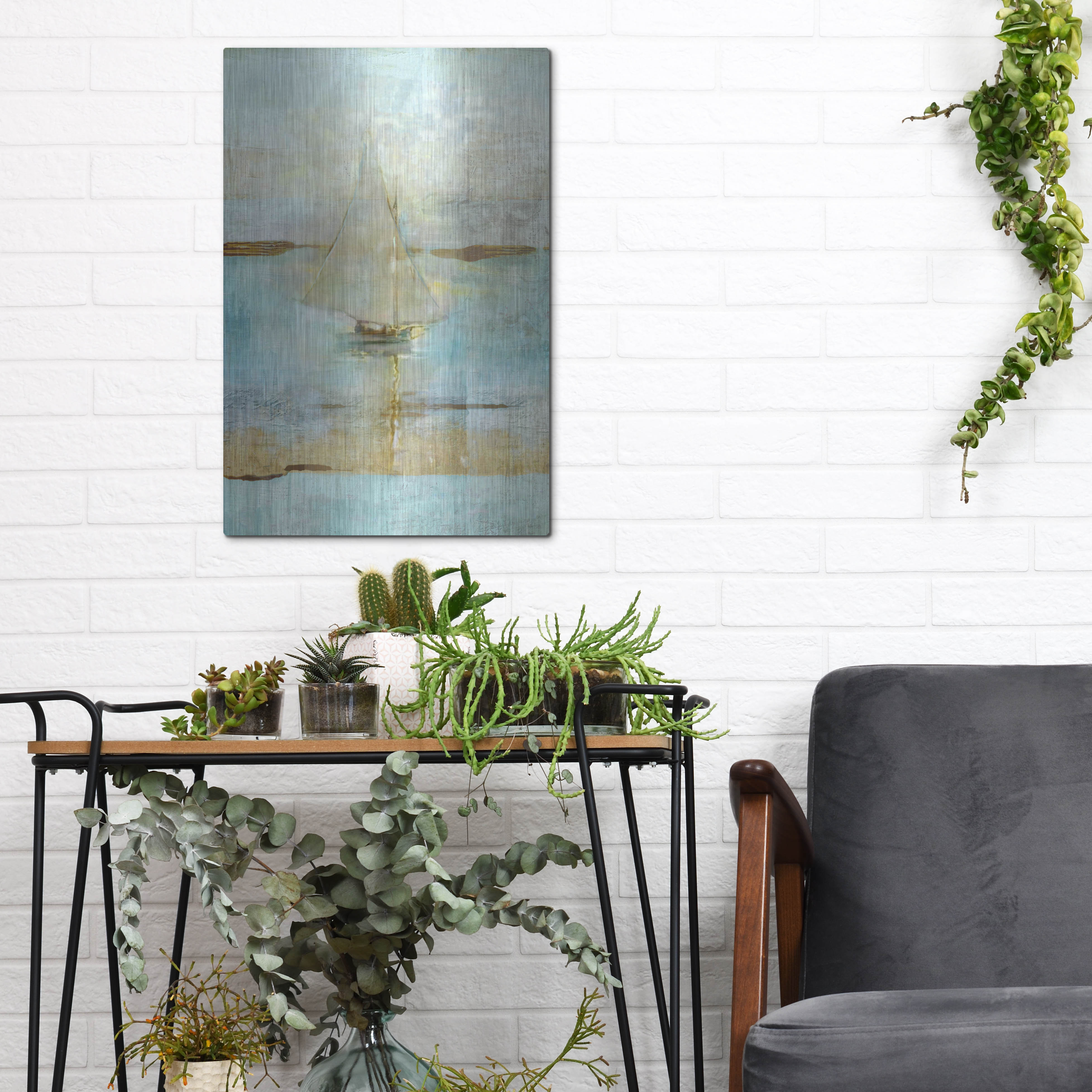 Breakwater Bay Sailing In Dusk' by Marta Wiley Metal Wall Art | Wayfair