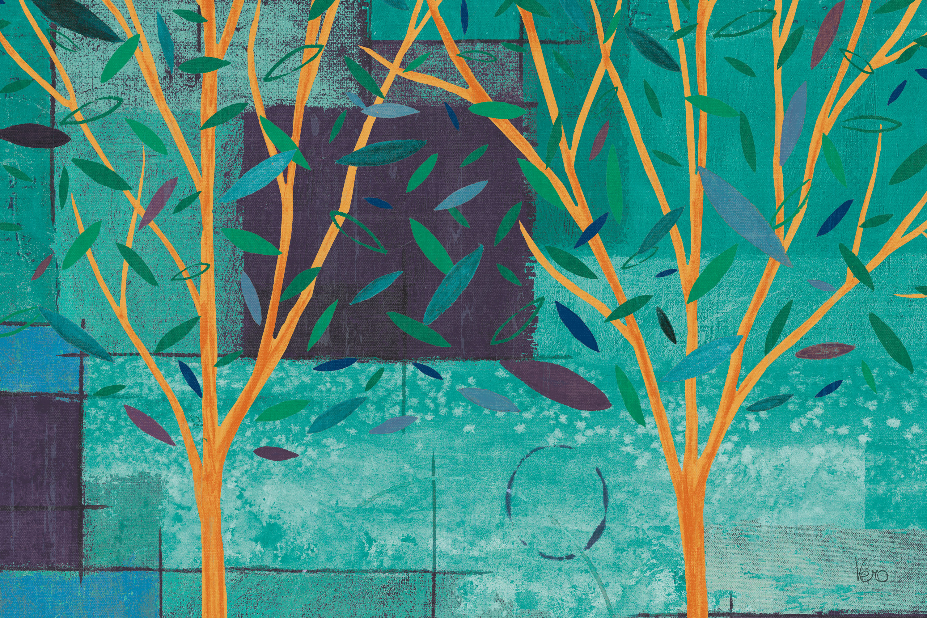 Winston Porter Watercolor Forest III Peacock WAL On Canvas Print | Wayfair