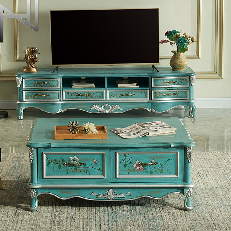 The Invincibles home Round TV stand coffee table with smooth edges ...