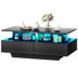 Wrought Studio Ellise LED Coffee Table with 4 Drawers & Reviews | Wayfair
