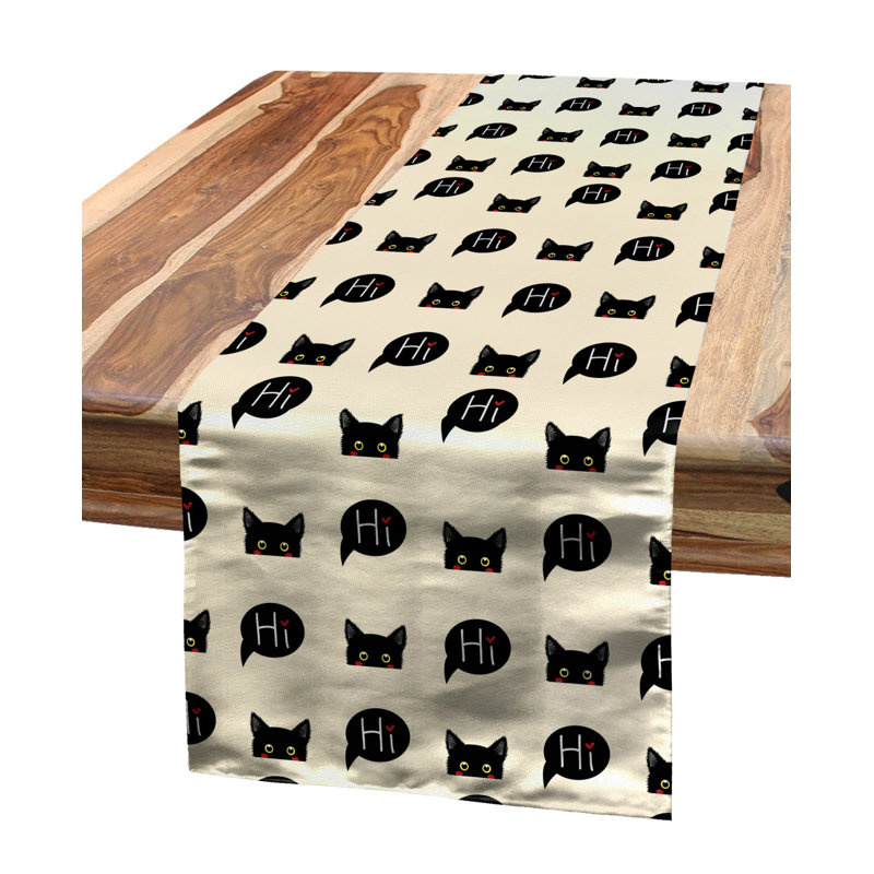 East Urban Home Cat Table Runner | Wayfair