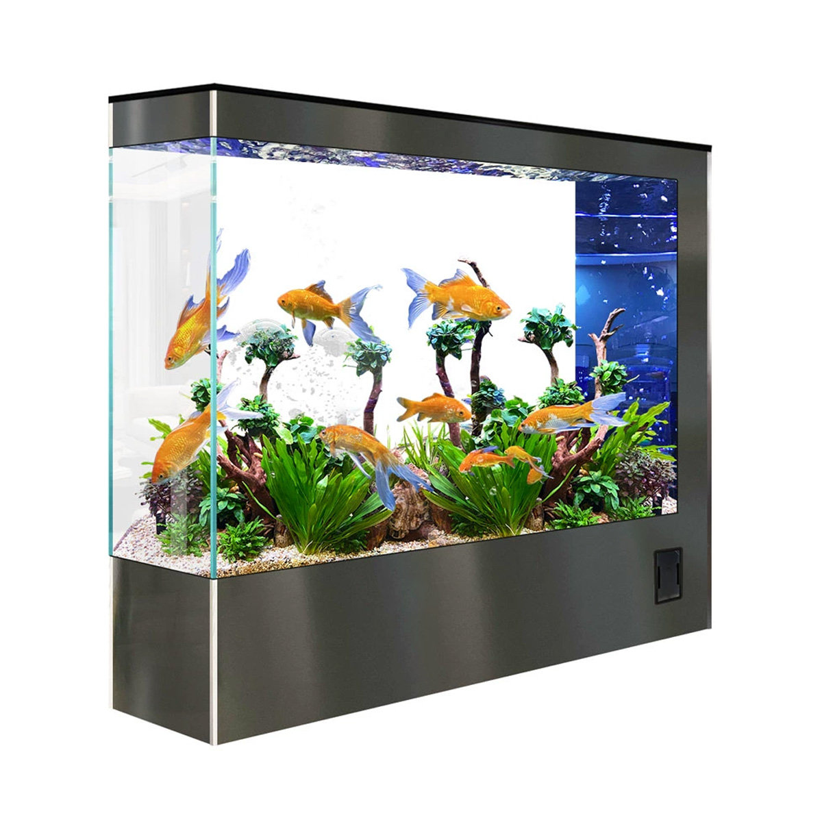 Orren Ellis 125-133 Gallon Manufactured Wood Modern Eco Aquarium Tank ...