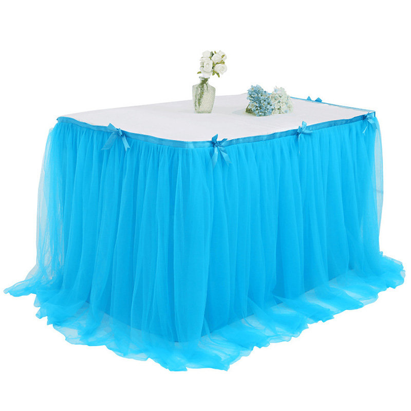 Rosdorf Park Chiffon Pleated Table Skirt - Birthday/Halloween Decor ...