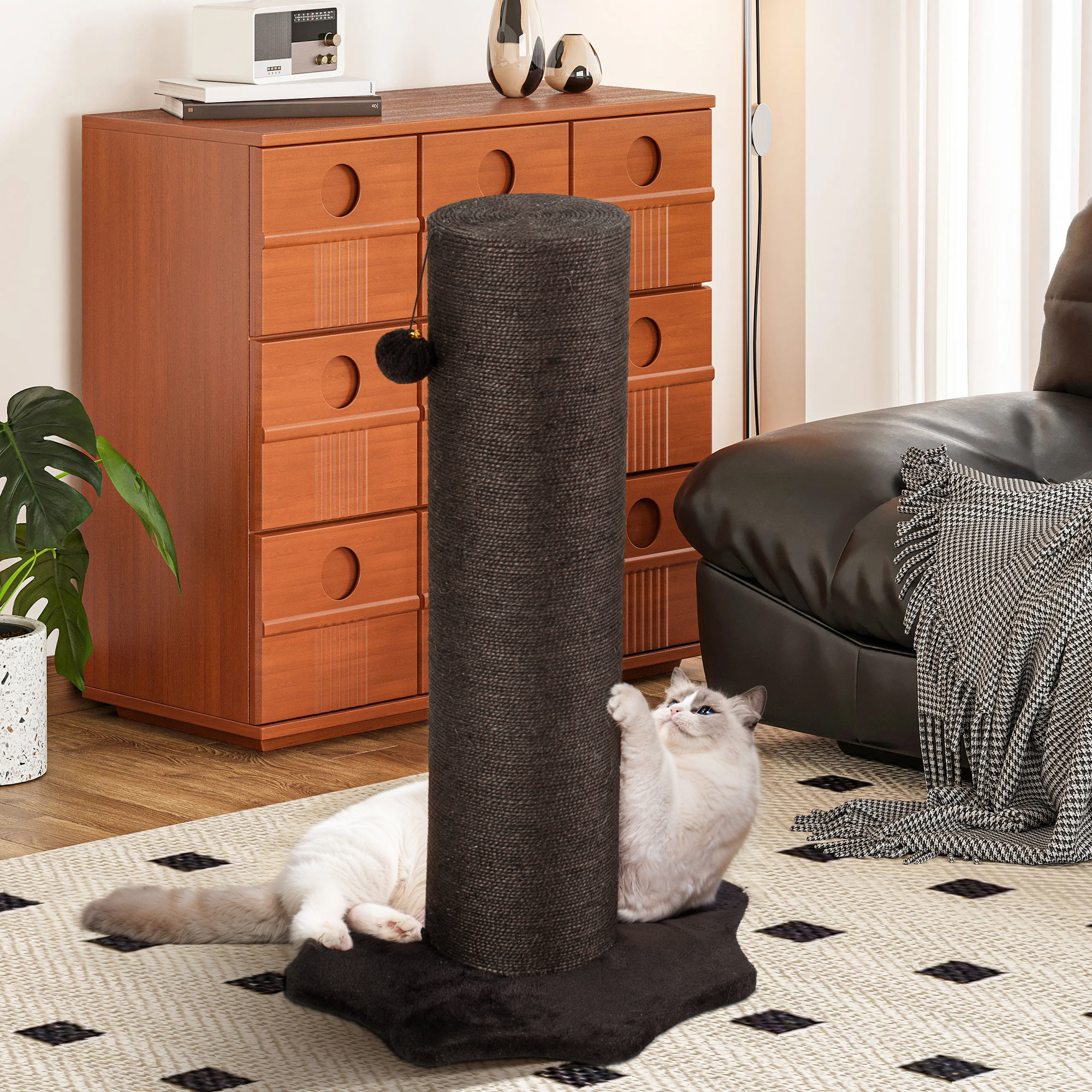 Tucker Murphy Pet™ Gotlind 7.5"D Large Cat Scratching Post, Sisal Rope ...