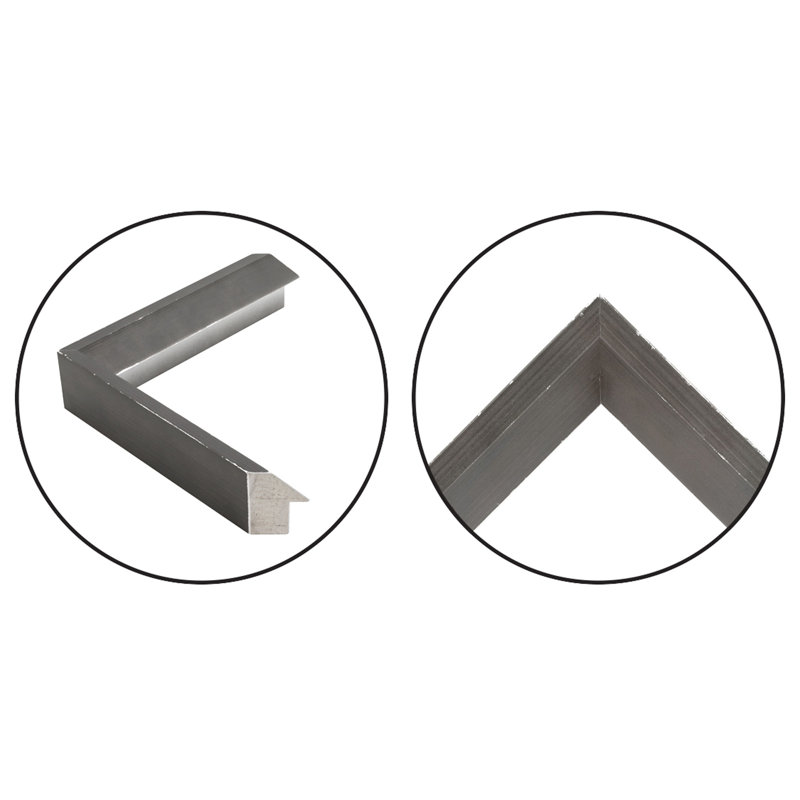 Lillian August Overlapping Color 3' Framed Graphic Art Print on Glass ...