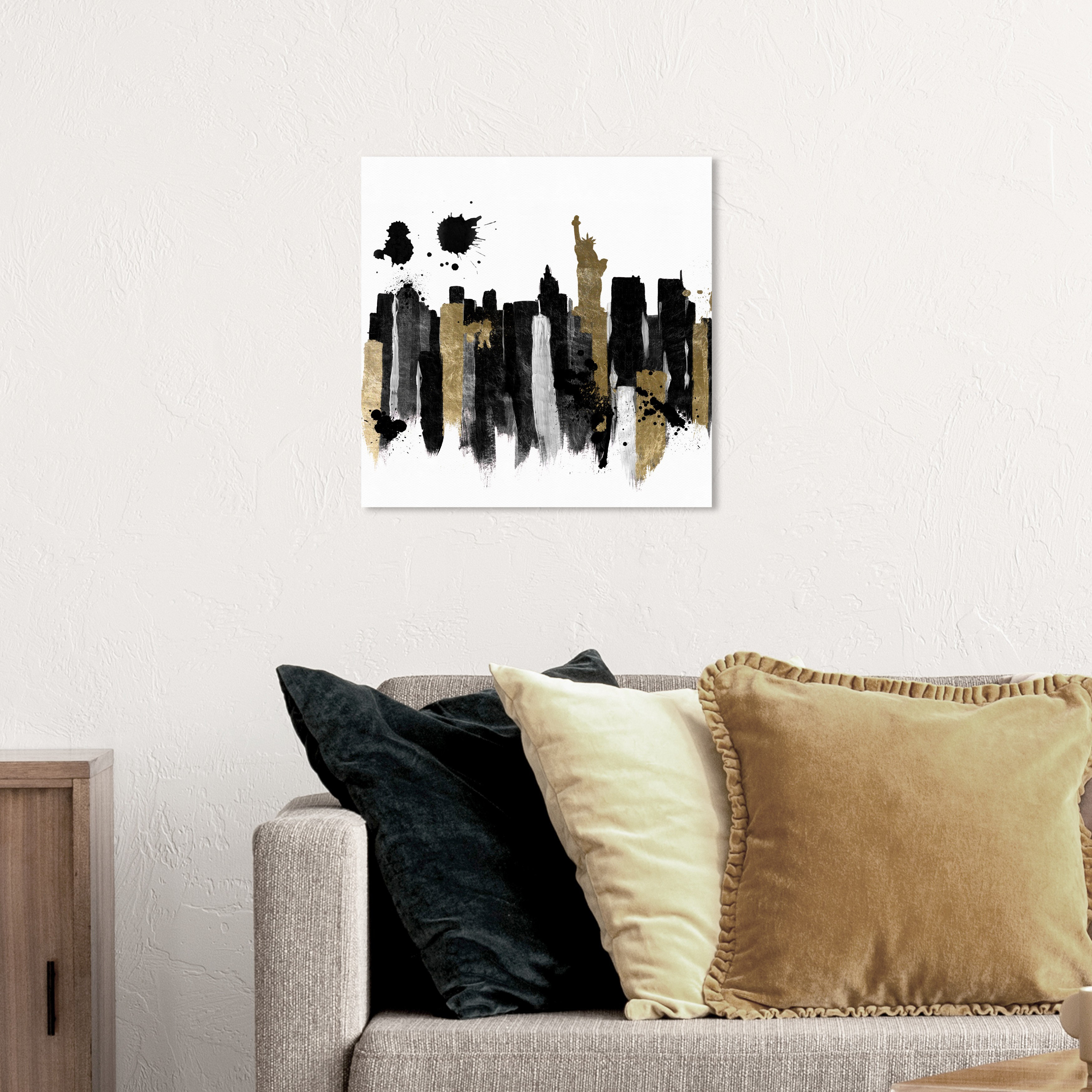 Mercer41 Fashion And Glam 'Glamorous New York Square II' Fashion Wall ...