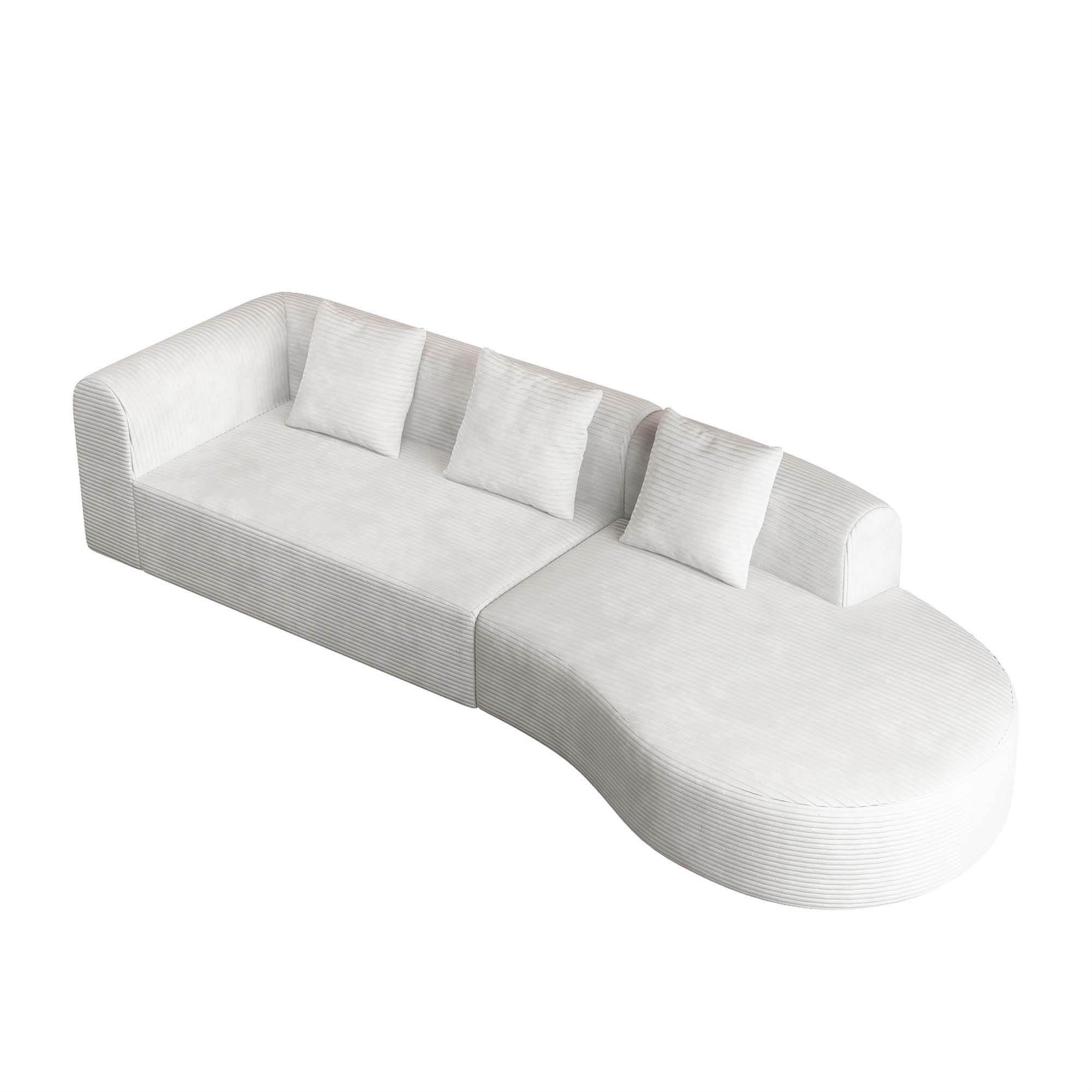 Brayden Studio® Modular Sofa, Cloud Sofa 4-Person Sofa, Can Sit Or Lie ...
