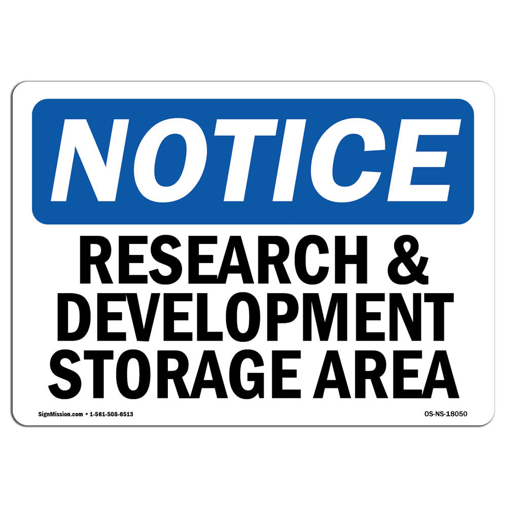 SignMission Research and Development Storage Area Sign | Wayfair