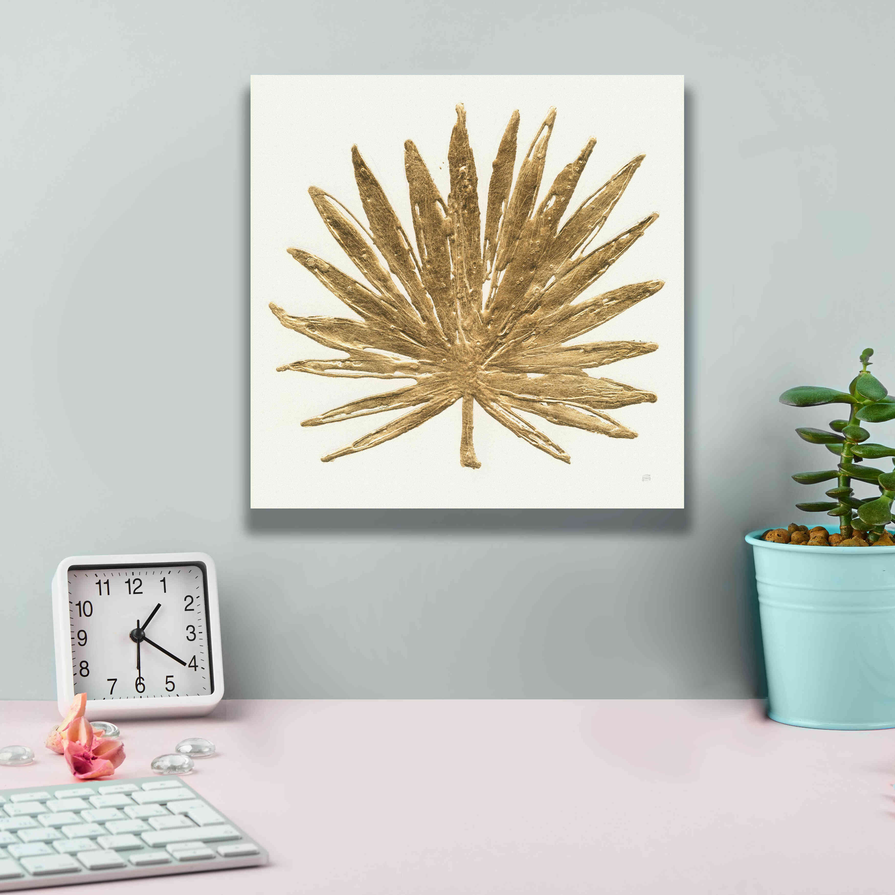 Bay Isle Home™ Gilded Palm VIII' by Chris Paschke, Giclee Canvas Wall ...