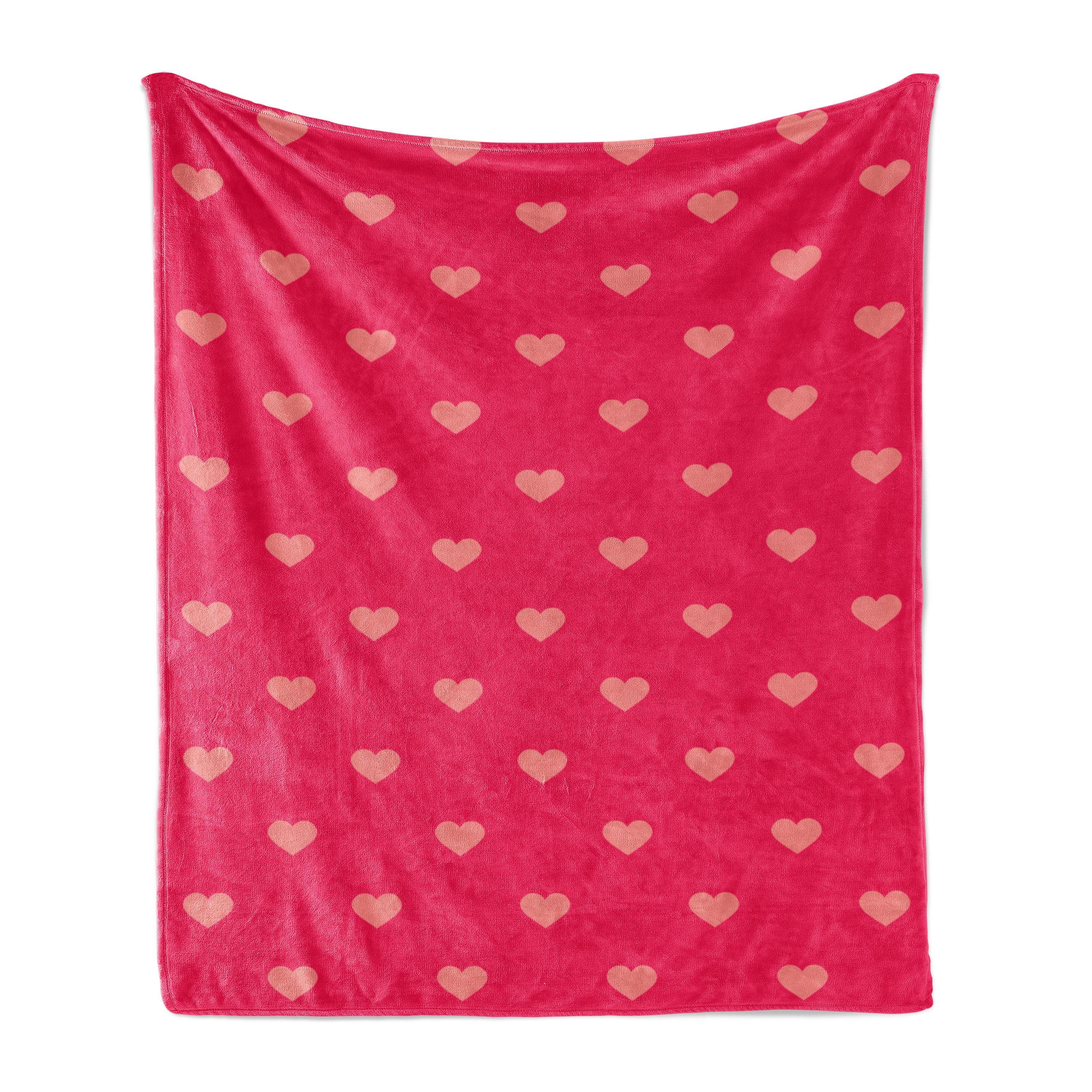 Ambesonne Hearts Fleece Throw Blanket Pastel Heart Spots Pattern | Wayfair